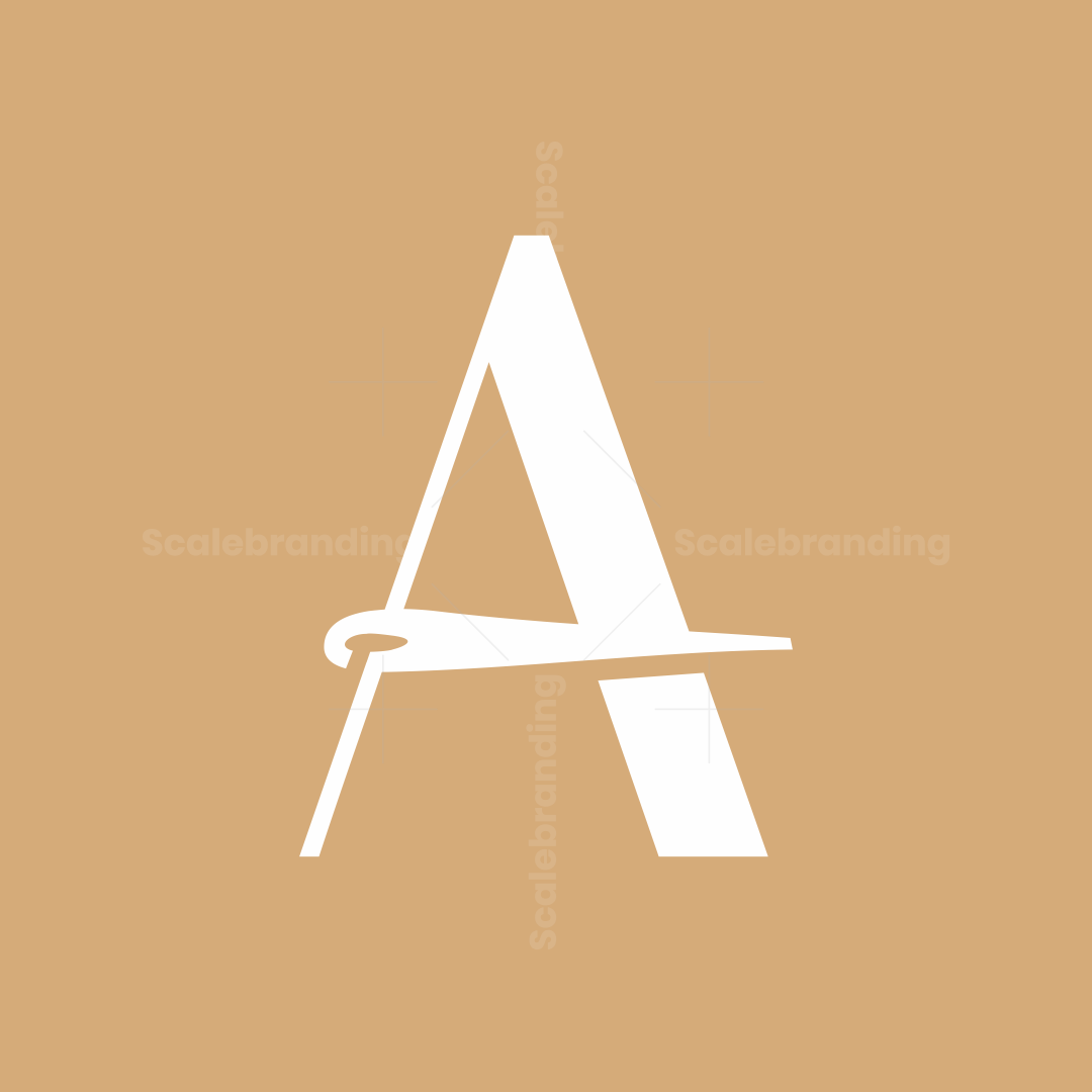 Letter A Thread Needle Logo | Scalebranding