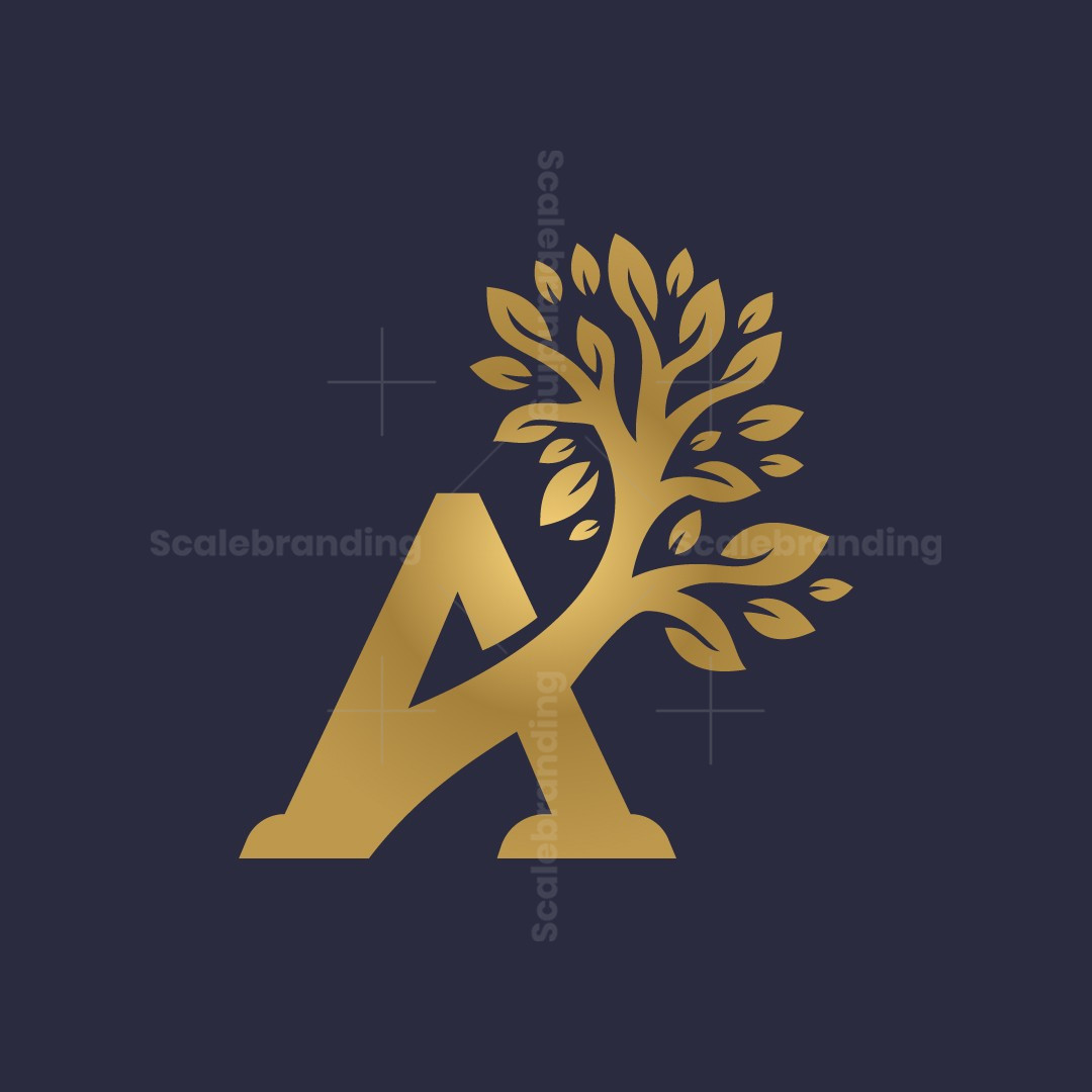 Letter A Tree Logo | Scalebranding