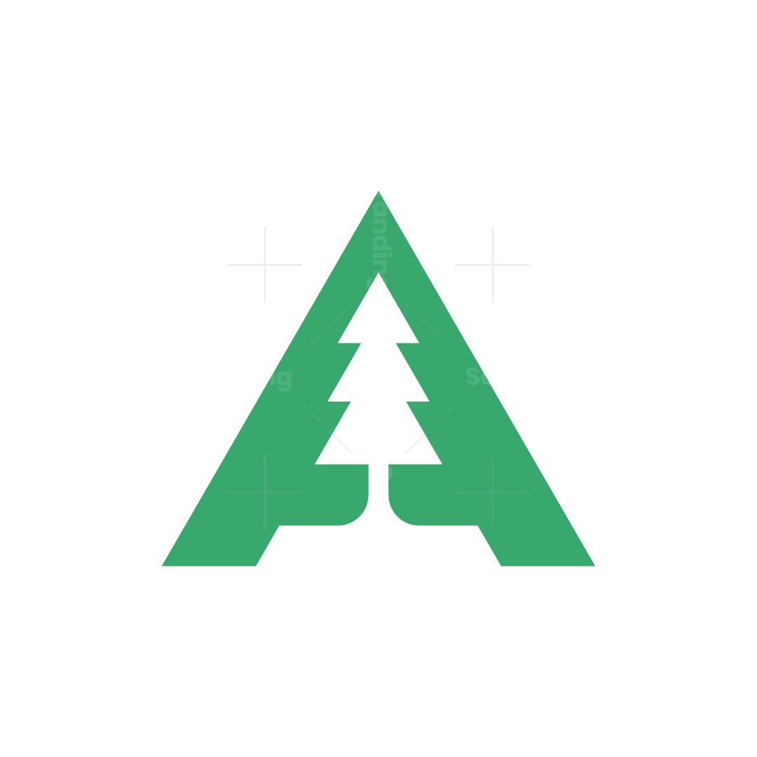 Letter A Tree Logo | Scalebranding