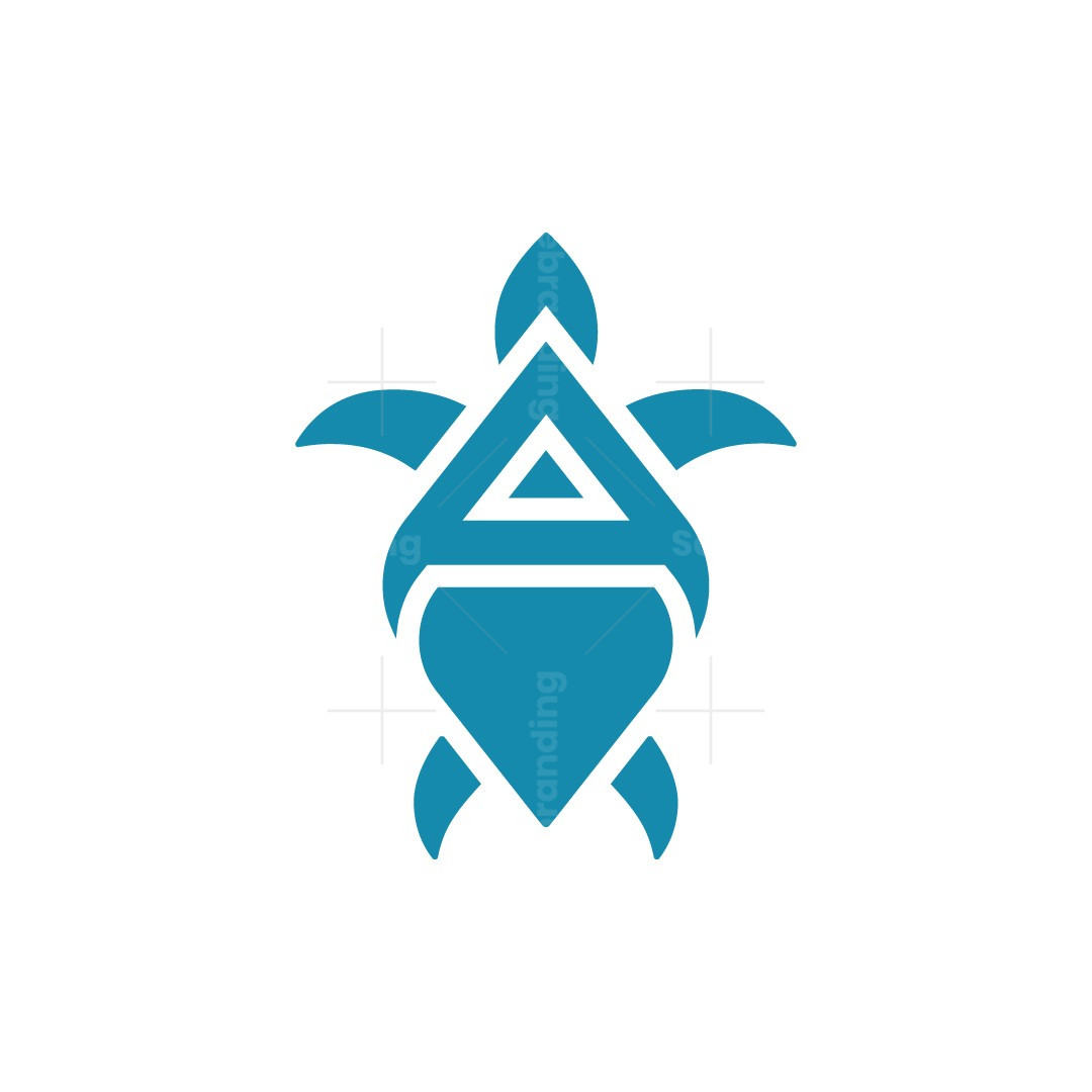 Letter A Turtle Logo | Scalebranding