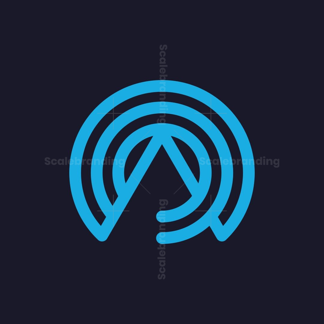 Letter A Wi fi Logo | Scalebranding