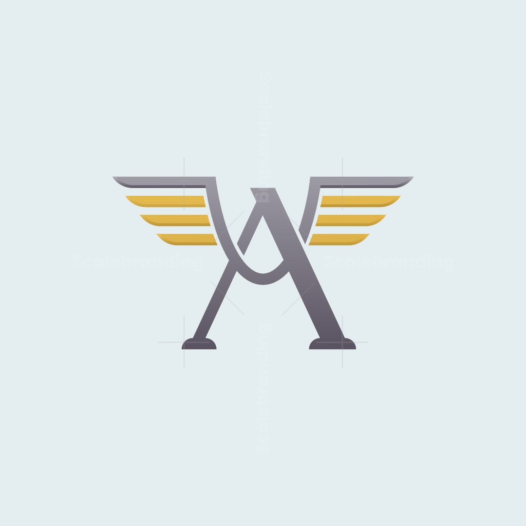 Letter A Wing Luxury Logo | Scalebranding