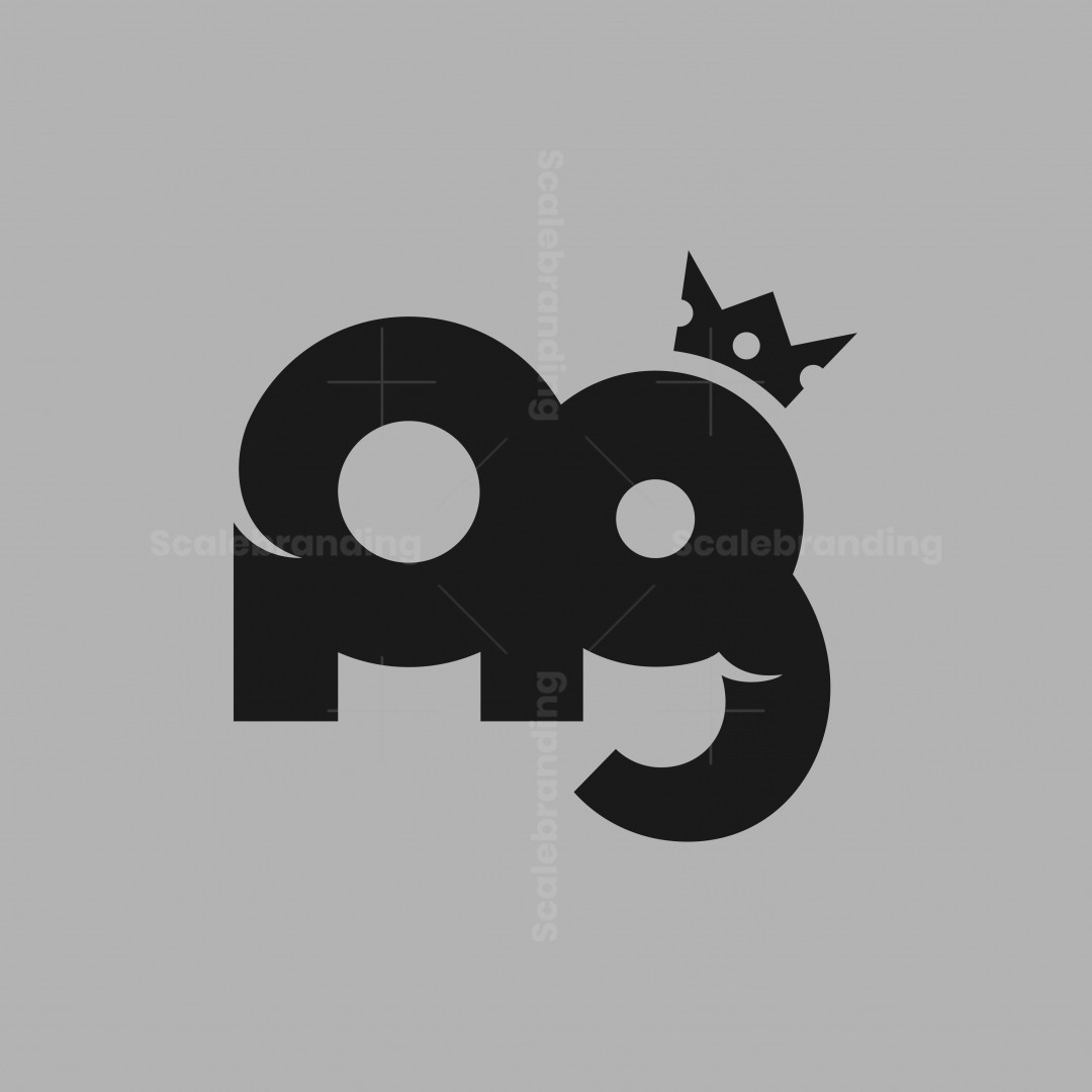 Letter Ag Cute Elephant King Logo | Scalebranding