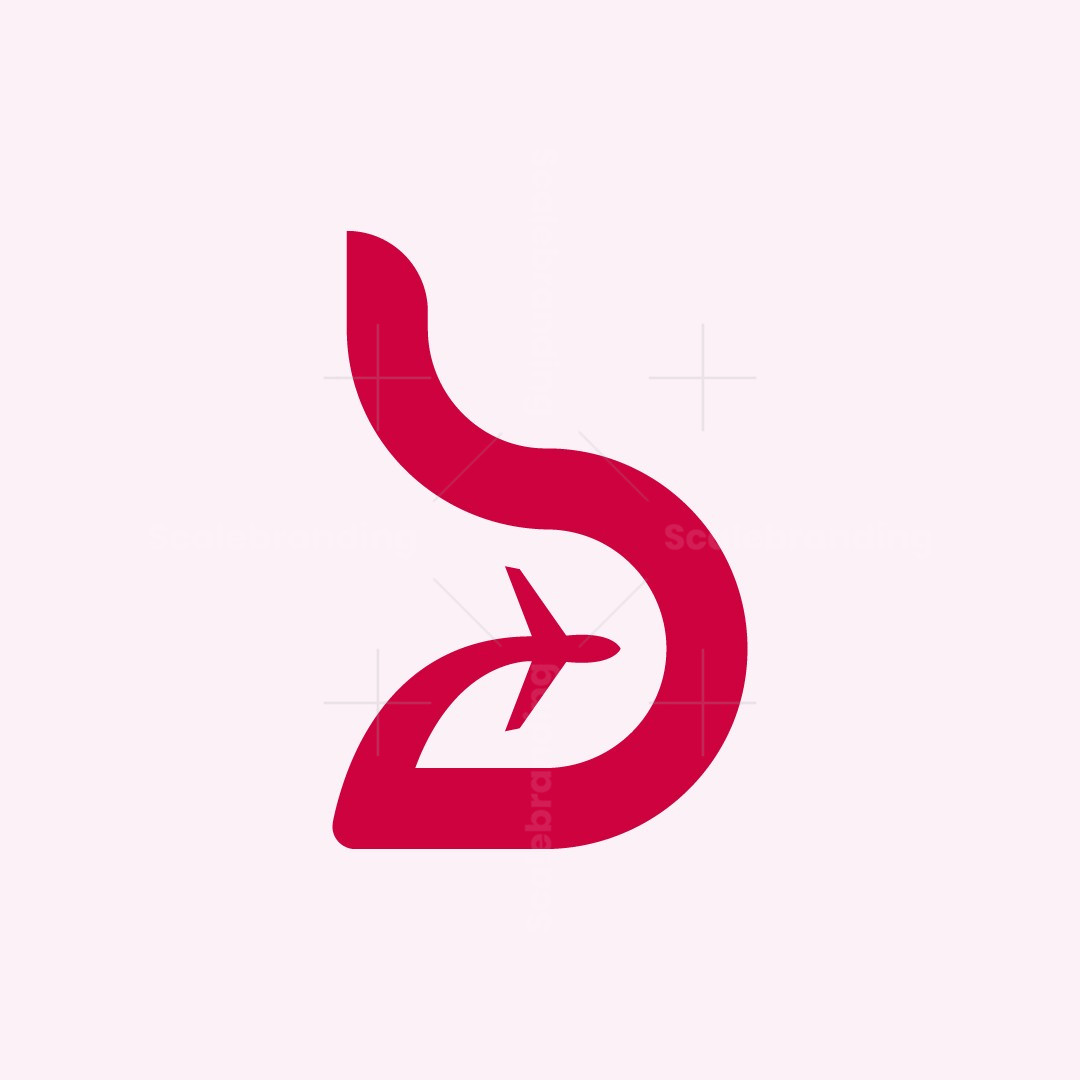Letter B Airplane Logo | Scalebranding