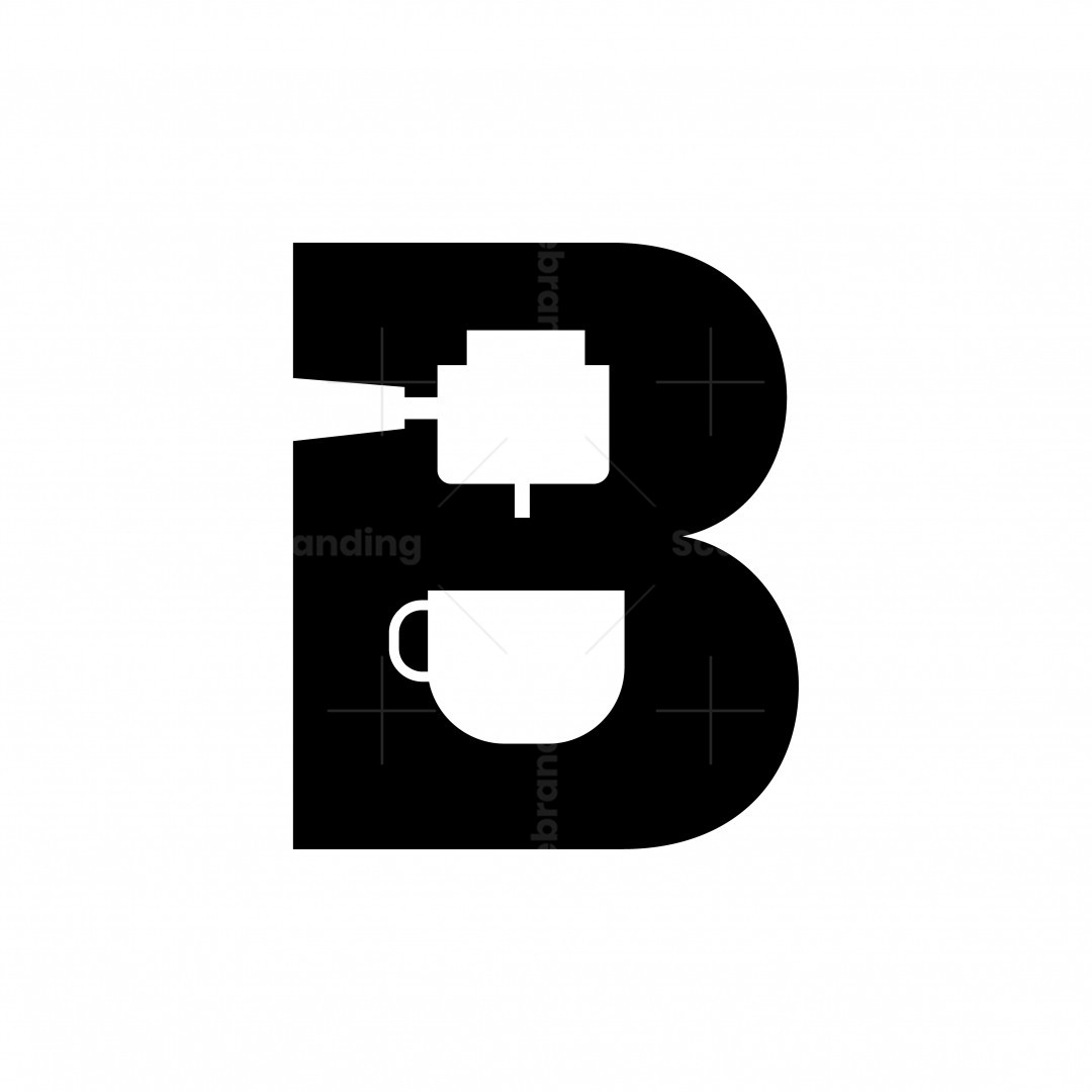 Letter B Bartender Coffee Logo | Scalebranding