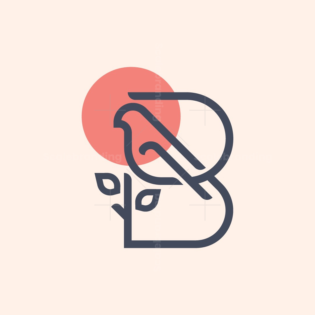 Letter B Bird Logo | Scalebranding