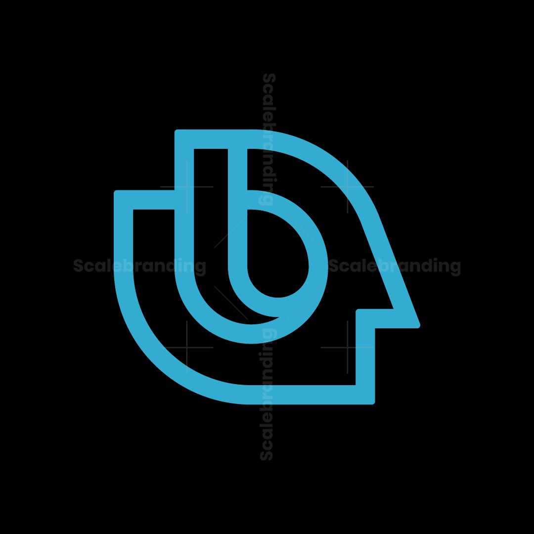 Letter B Brain Head Logo | Scalebranding