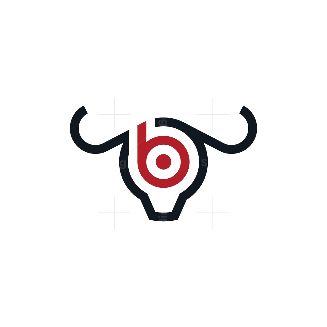 Letter B Bull Bullseye Logo | Scalebranding