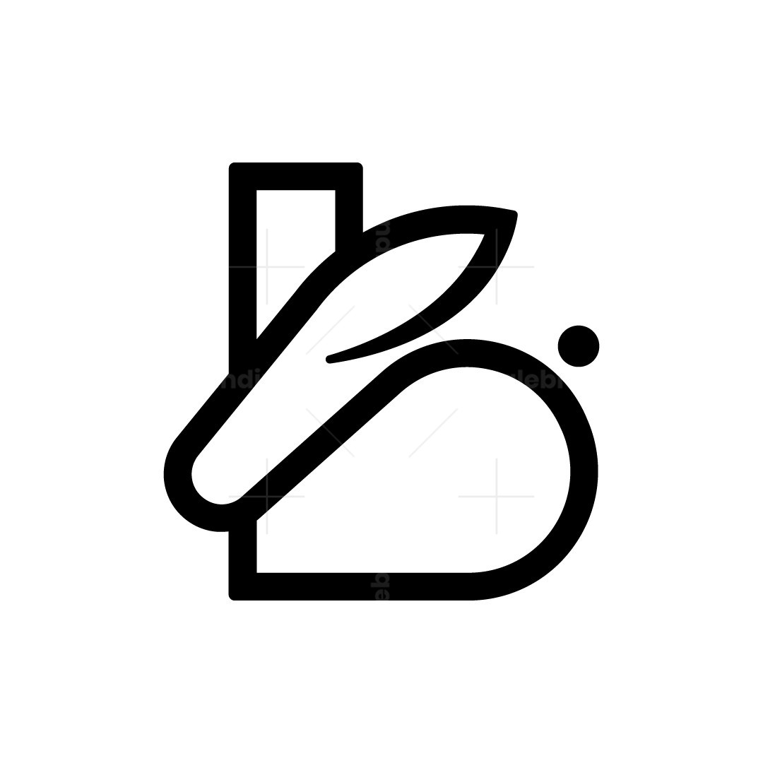 Letter B Bunny Logo | Scalebranding