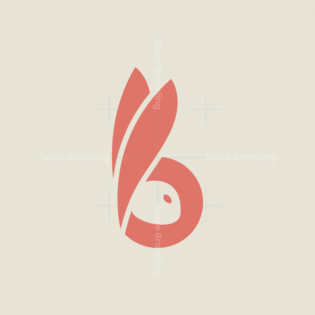 Letter B Bunny Logo | Scalebranding