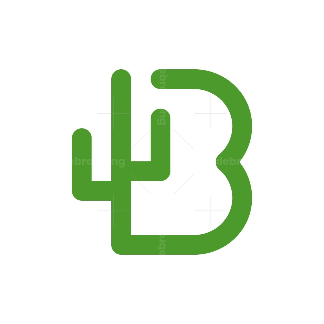 Letter B Cactus Logo | Scalebranding