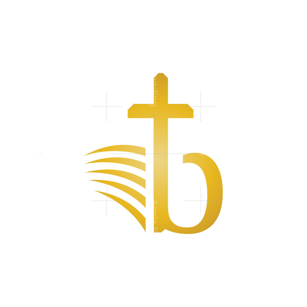 Letter B Church Logo Cross Logo | Scalebranding