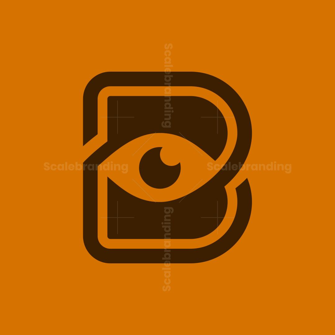 Letter B Eye Simple Logo | Scalebranding