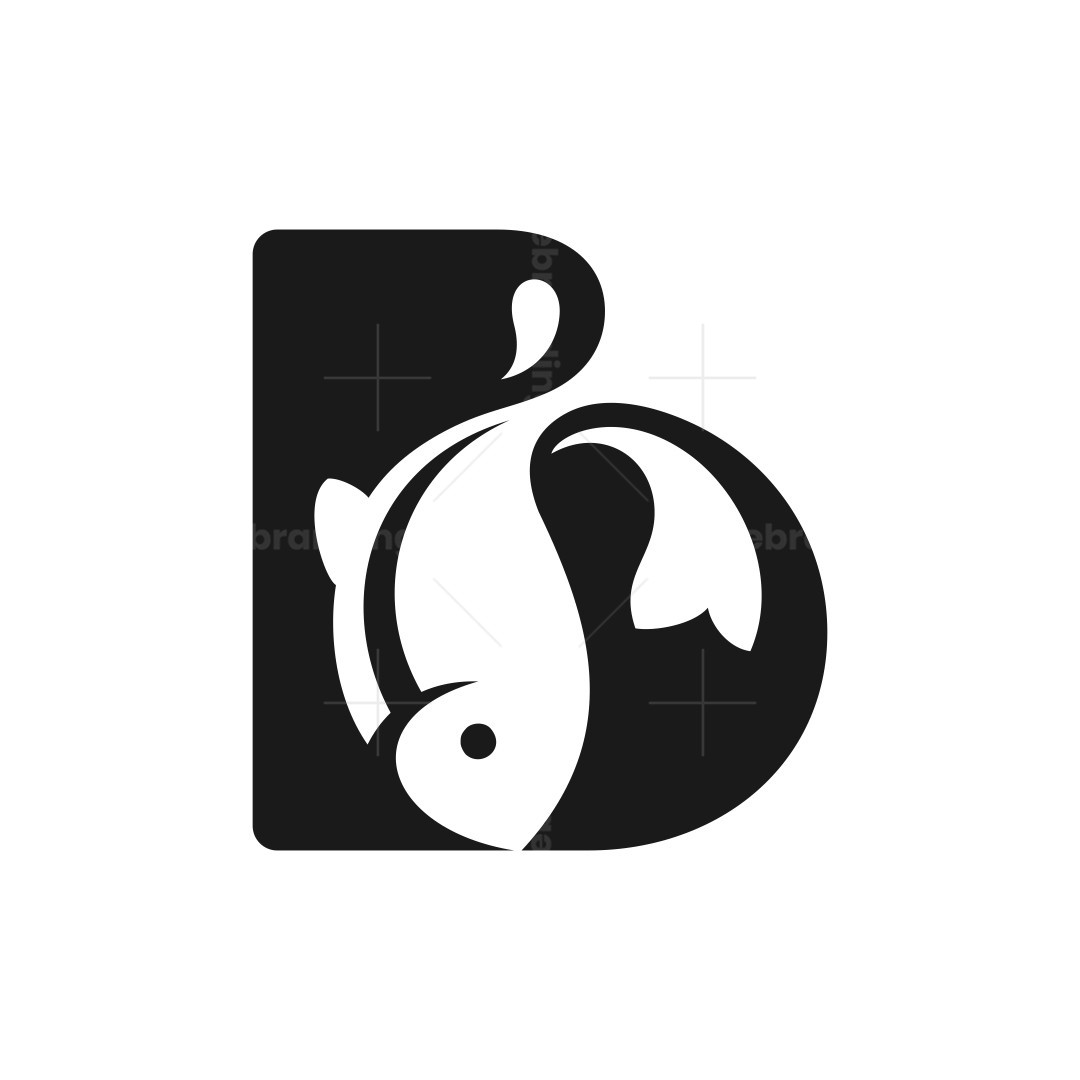 Letter B Fish Logo | Scalebranding