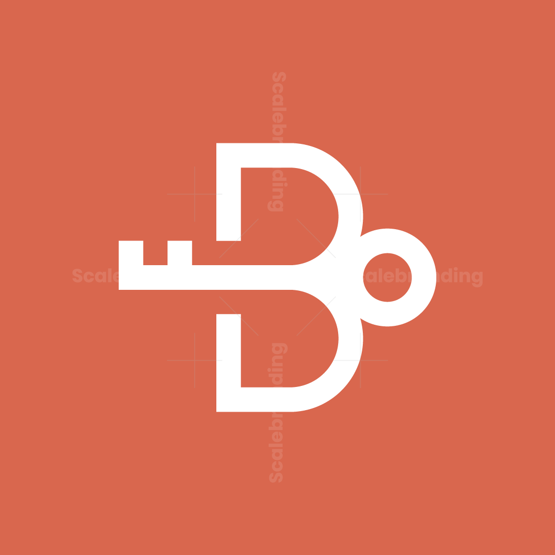 Letter B Key Simple Logo | Scalebranding