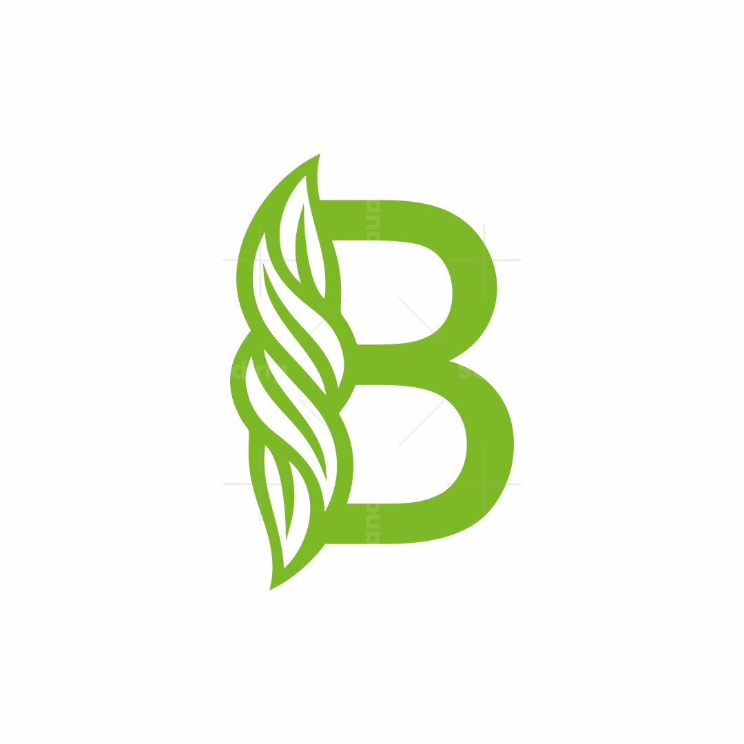 Letter B Leaf Logo | Scalebranding