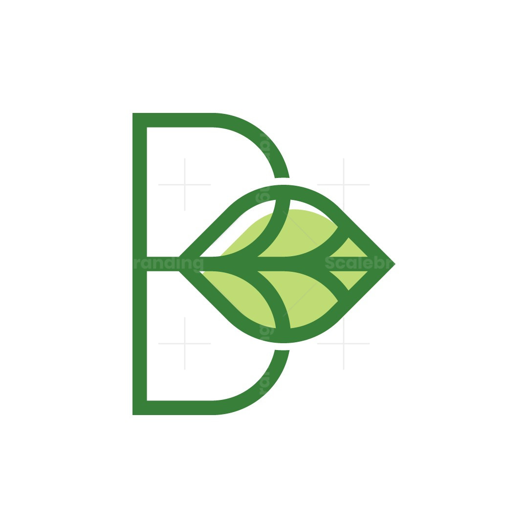 Letter B Leaf Logo | Scalebranding