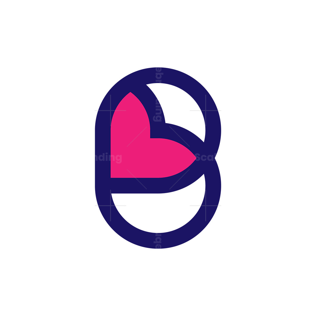 Letter B Love Images B Love Logo Vector Images | Depositphotos