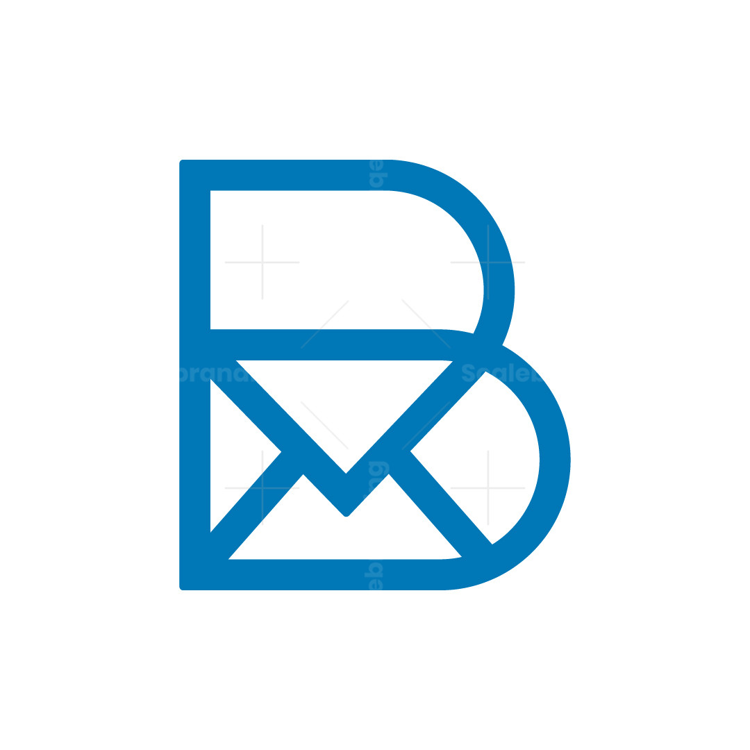 Letter B Mail Logo | Scalebranding