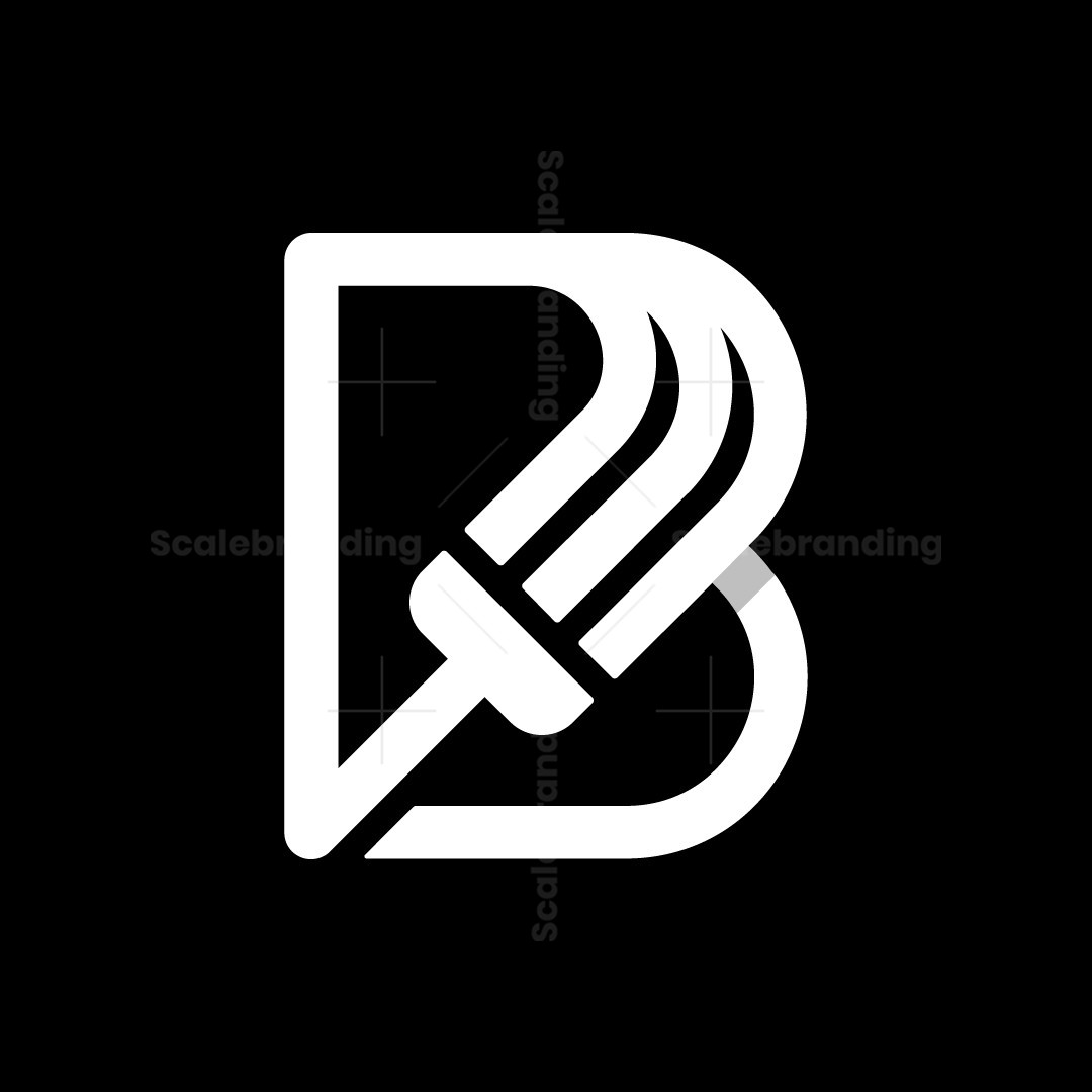 Letter B Paint Logo | Scalebranding