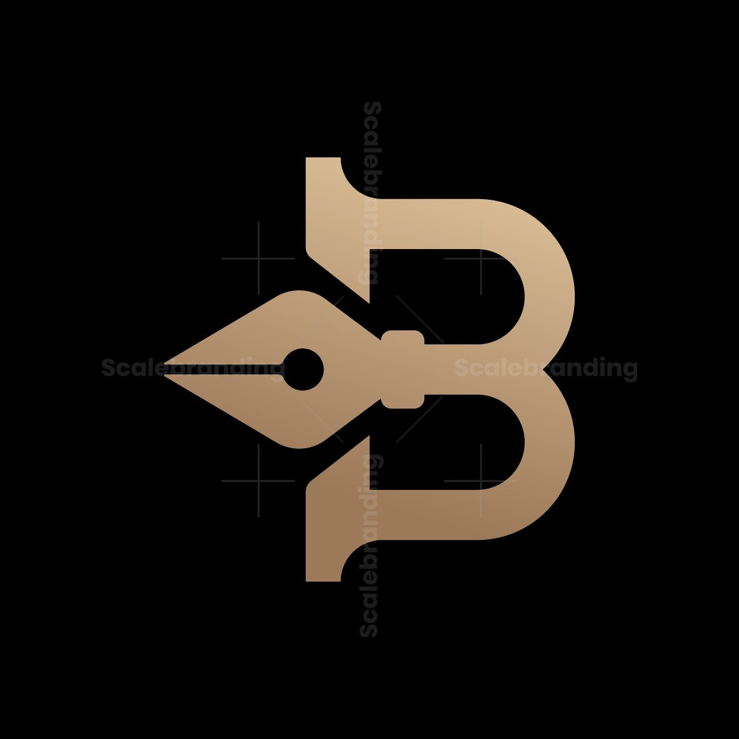 Letter B Pen Logo | Scalebranding