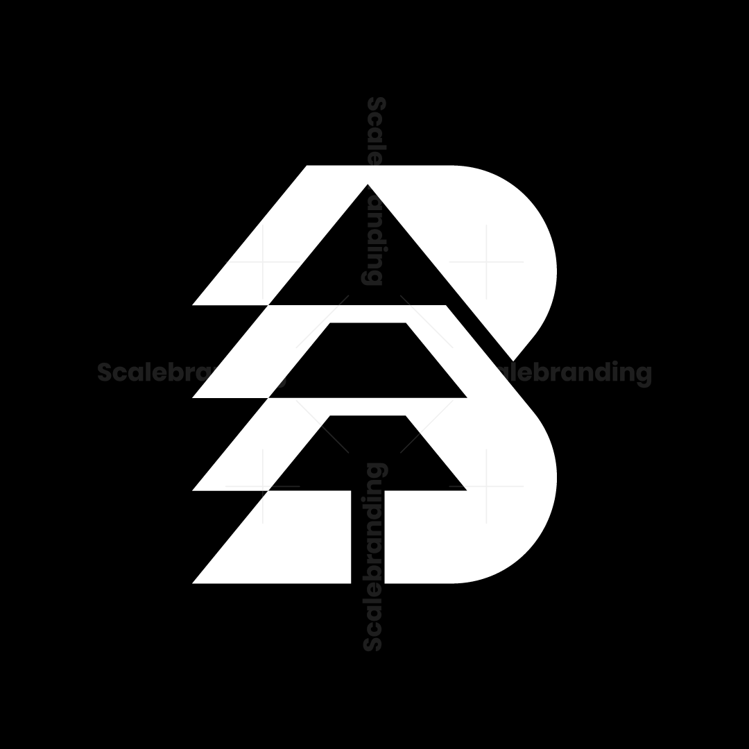 Letter B Pine Tree Logo With A Modern Look | Scalebranding