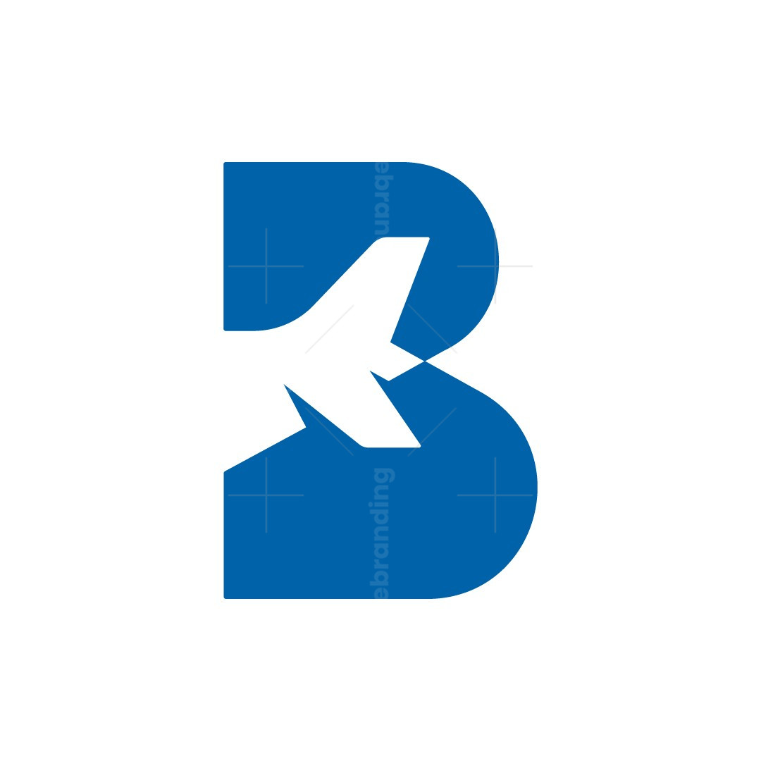 Letter B Plane Logo | Scalebranding