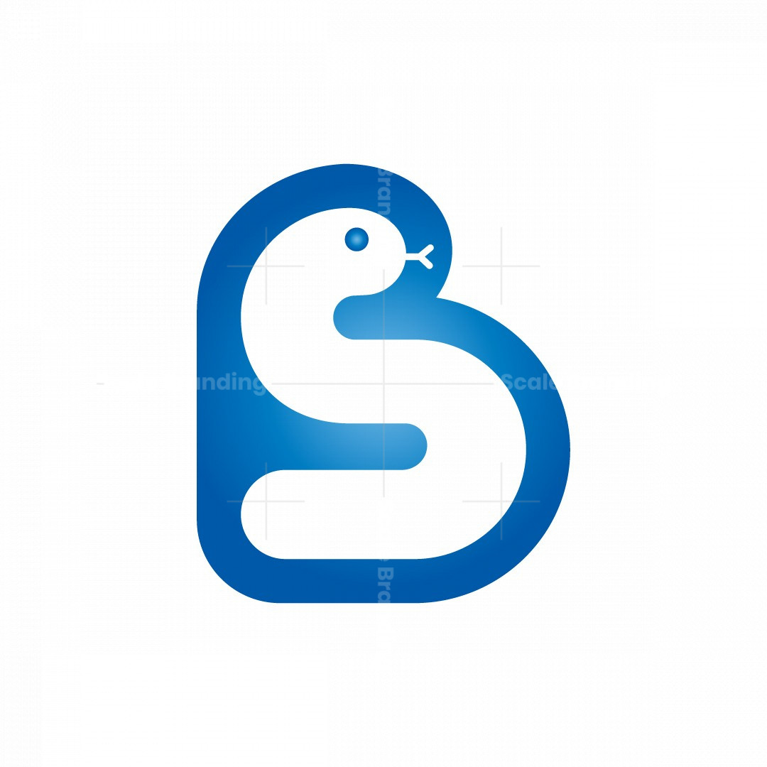 Letter B Snake Logo | Scalebranding