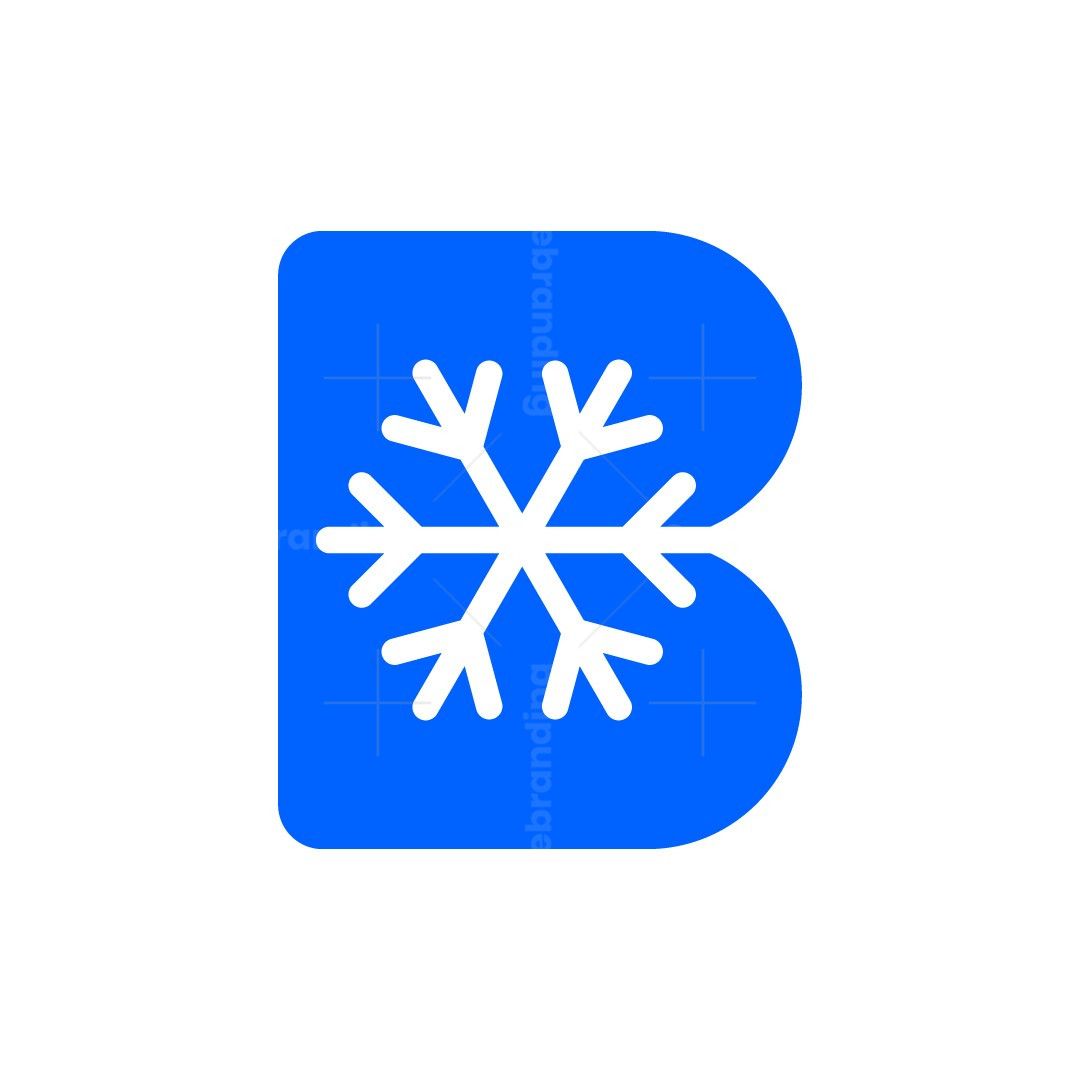 Letter B Snowflake Logo | Scalebranding