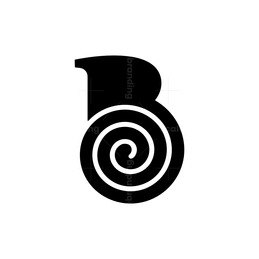 Letter B spiral creative logo | Scalebranding