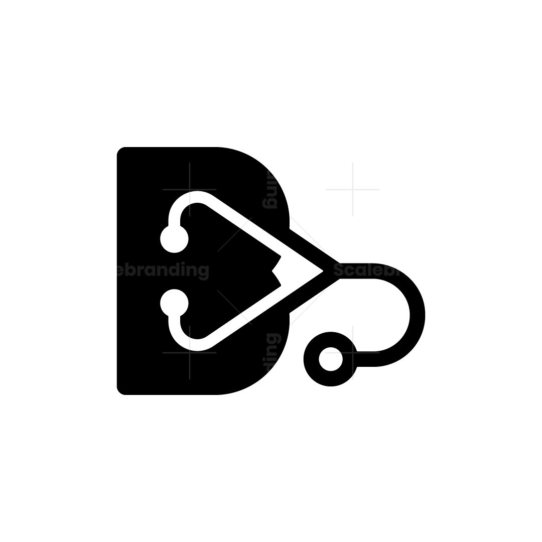 Letter B Stethoscope Logo | Scalebranding