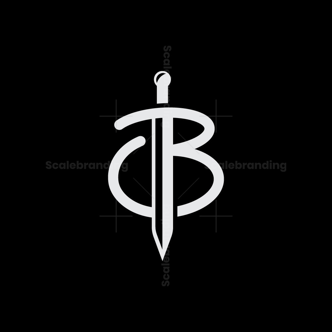 Letter B Sword Logo | Scalebranding
