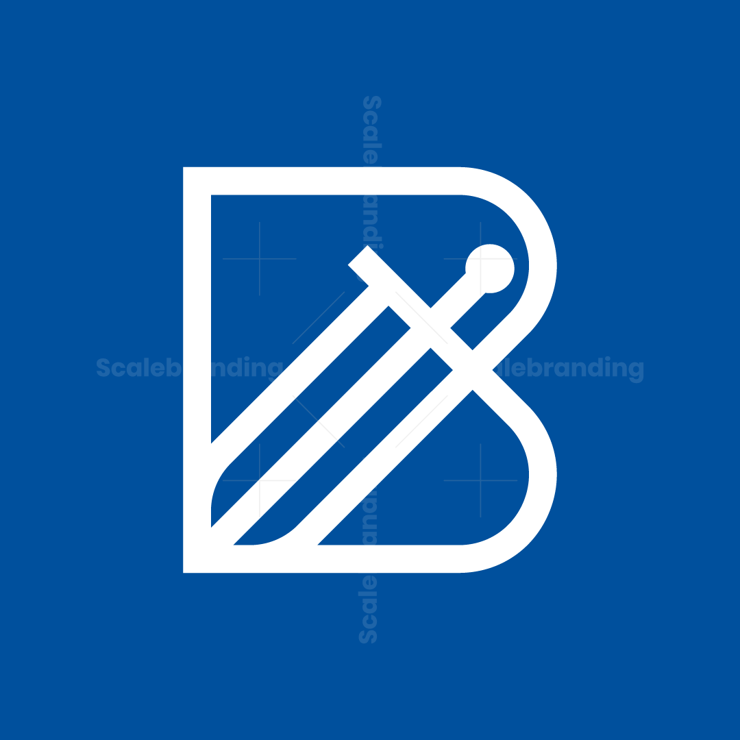 Letter B Sword Logo With A Modern Look | Scalebranding