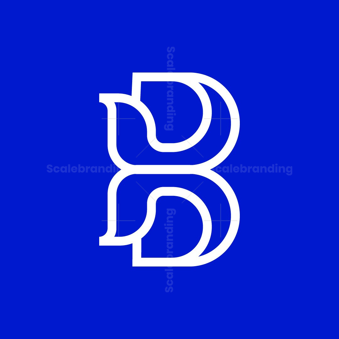 Letter B Whale Tail Logo | Scalebranding