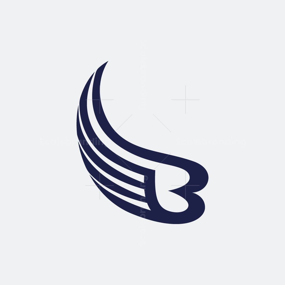 Letter B Wing Logo | Scalebranding