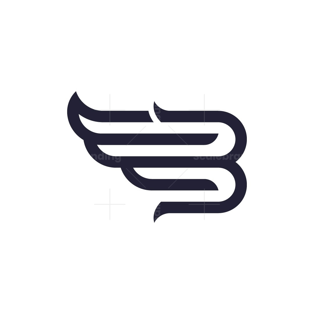 B With Wings Logo