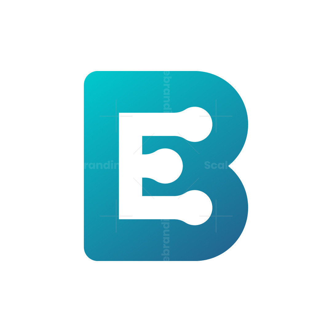 Letters BE or EB Tech Logo | Scalebranding