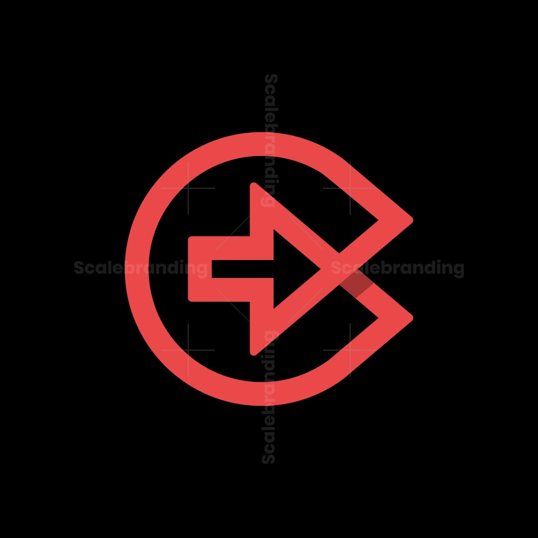 Letter C Arrow Logo | Scalebranding