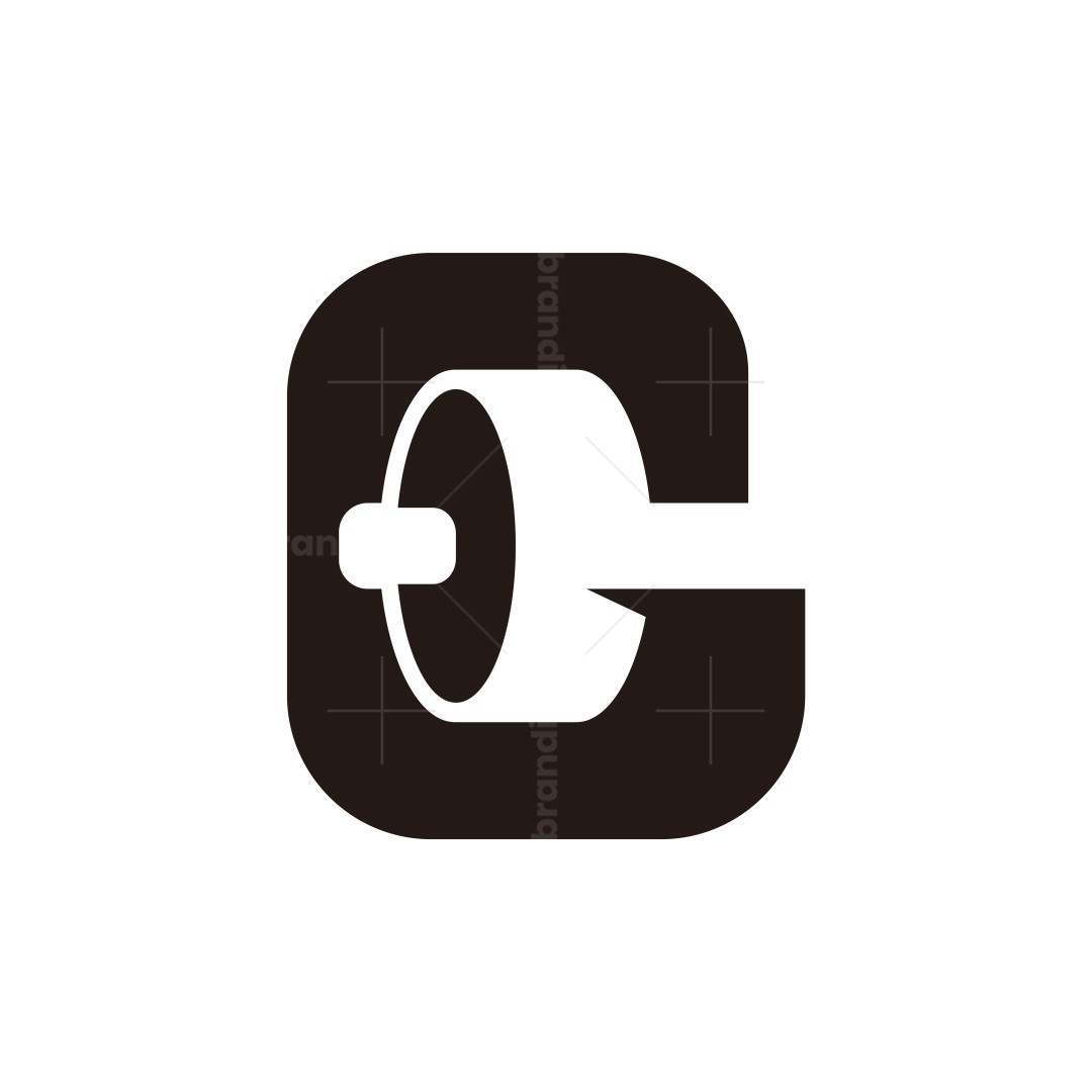 letter C barbell Logo | Scalebranding