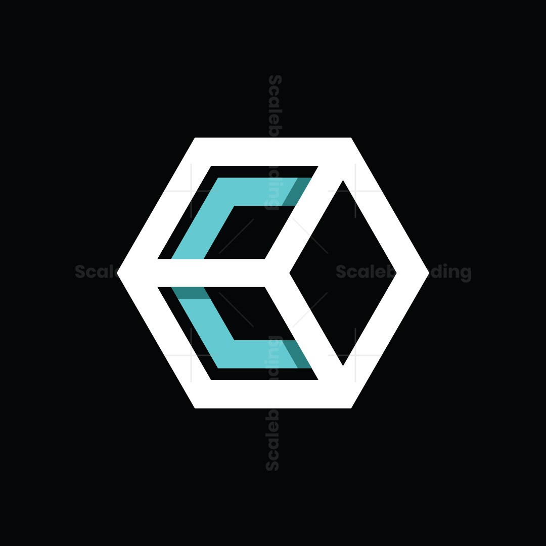 Letter C Cube Logo | Scalebranding