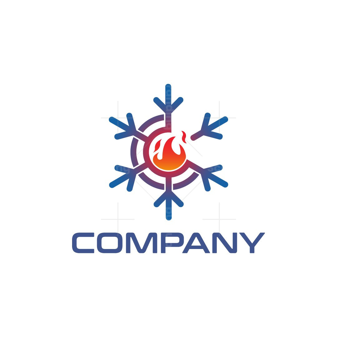 Letter C Fire Ice Logo | Scalebranding