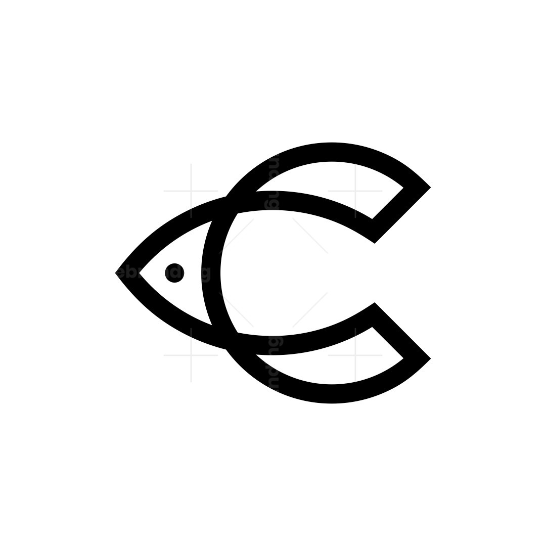 Letter C Fish Logo | Scalebranding