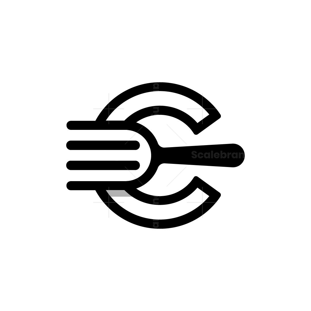 Letter C Fork Logo | Scalebranding