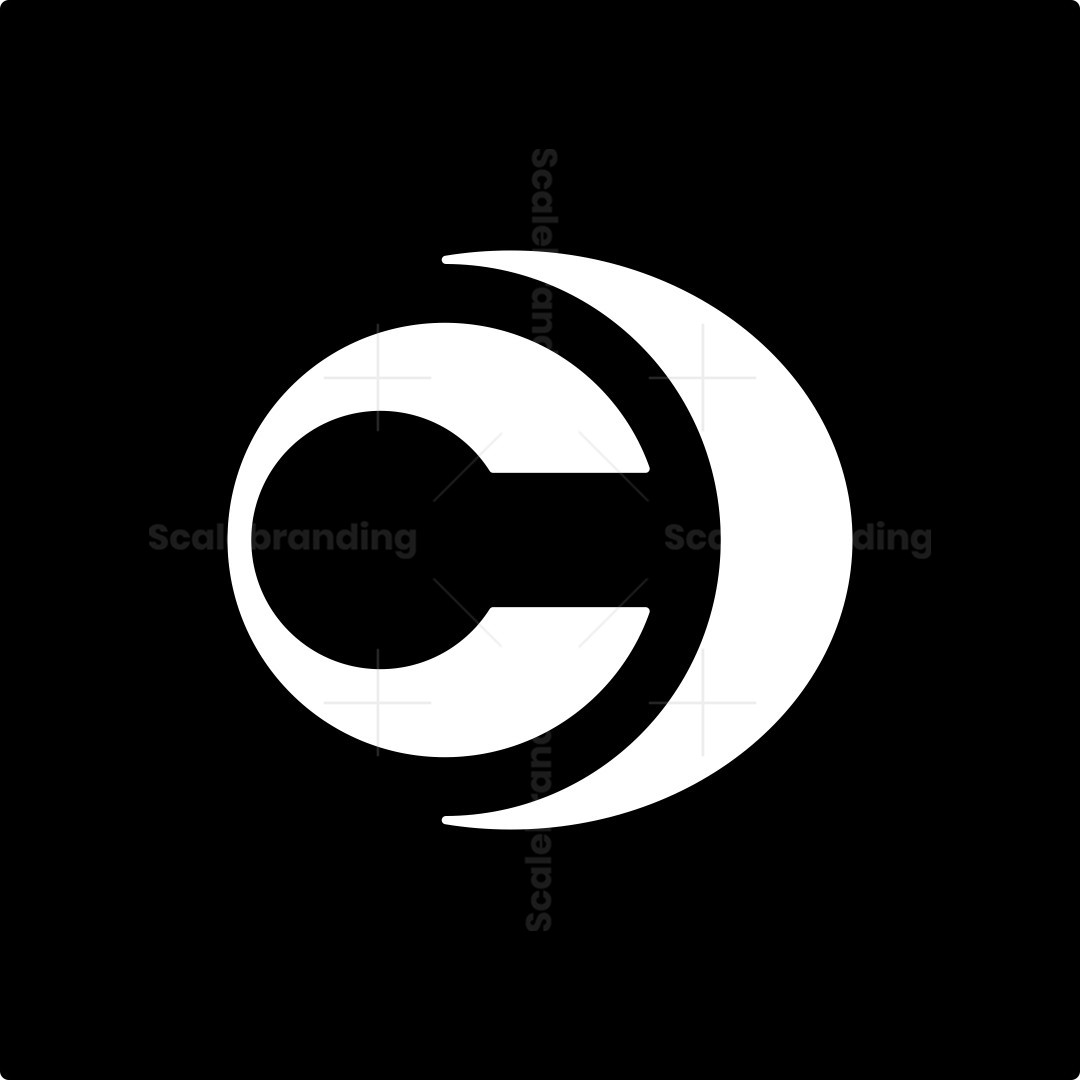 Letter C Half Moon Logo | Scalebranding