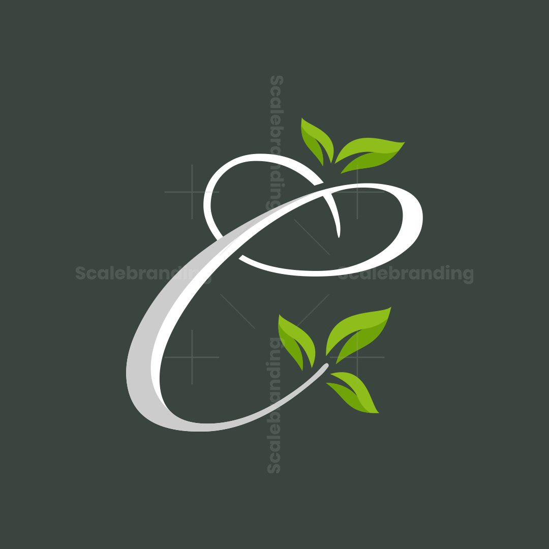 Letter C Leaf Logo | Scalebranding