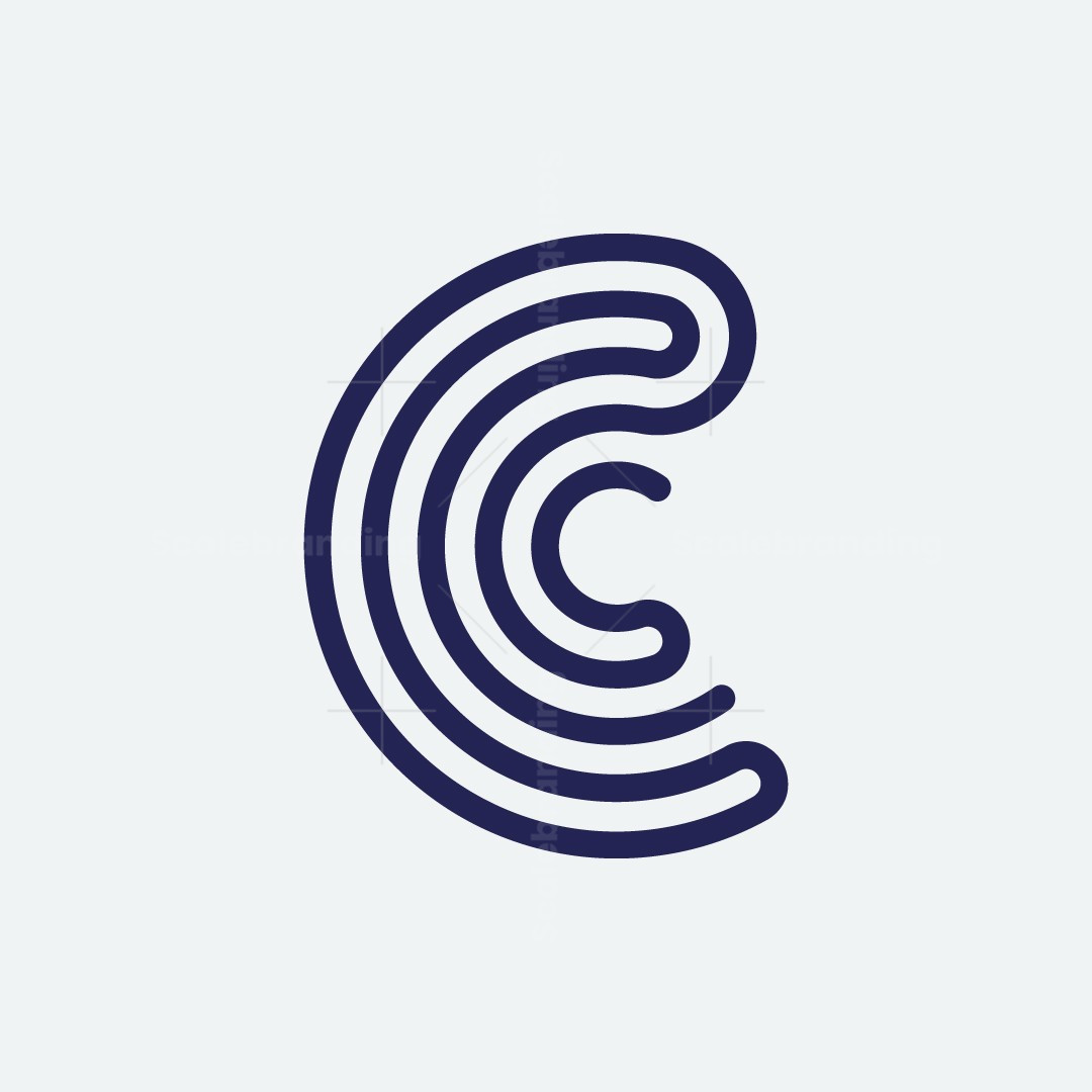 Letter C lines logo | Scalebranding