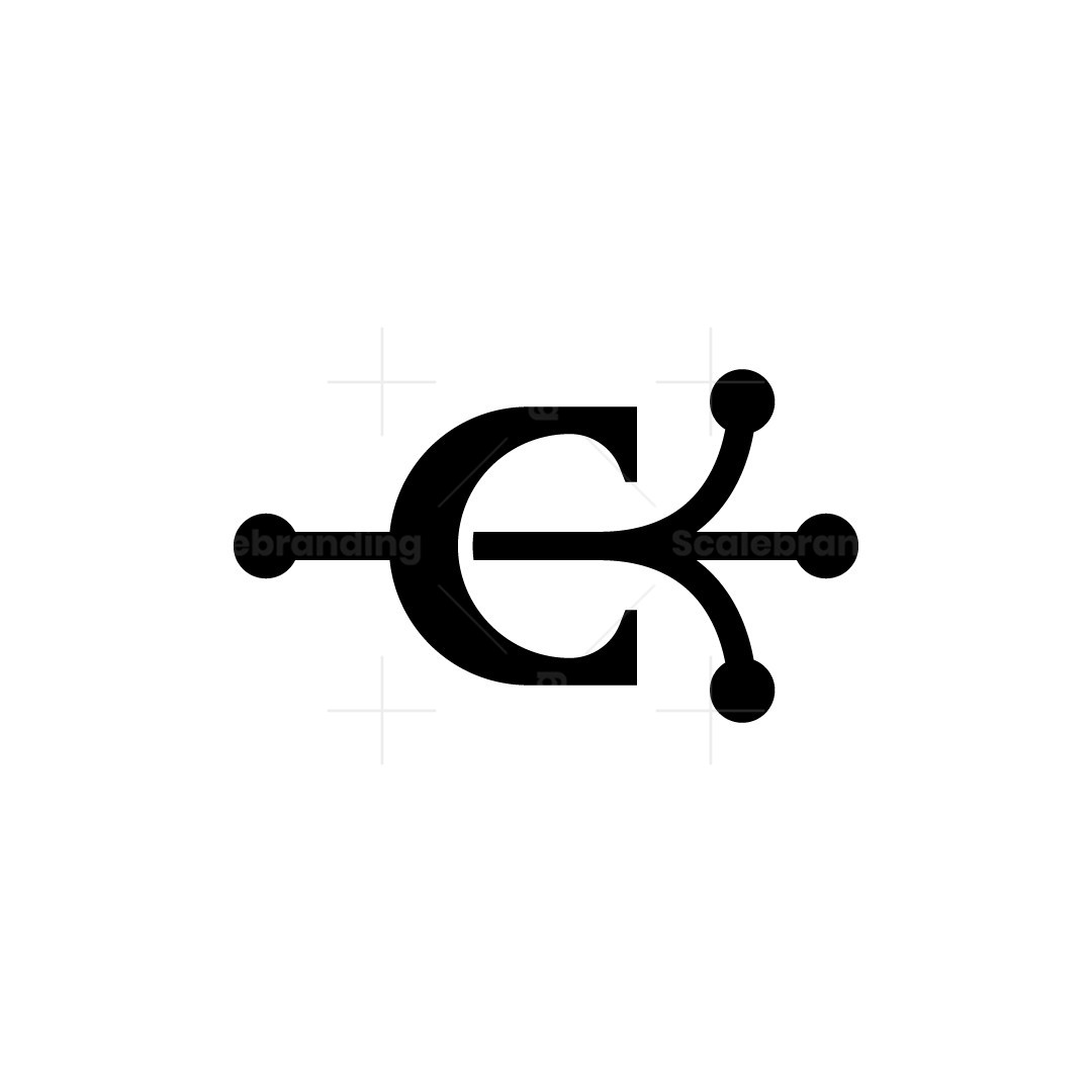 Letter C Network Logo | Scalebranding