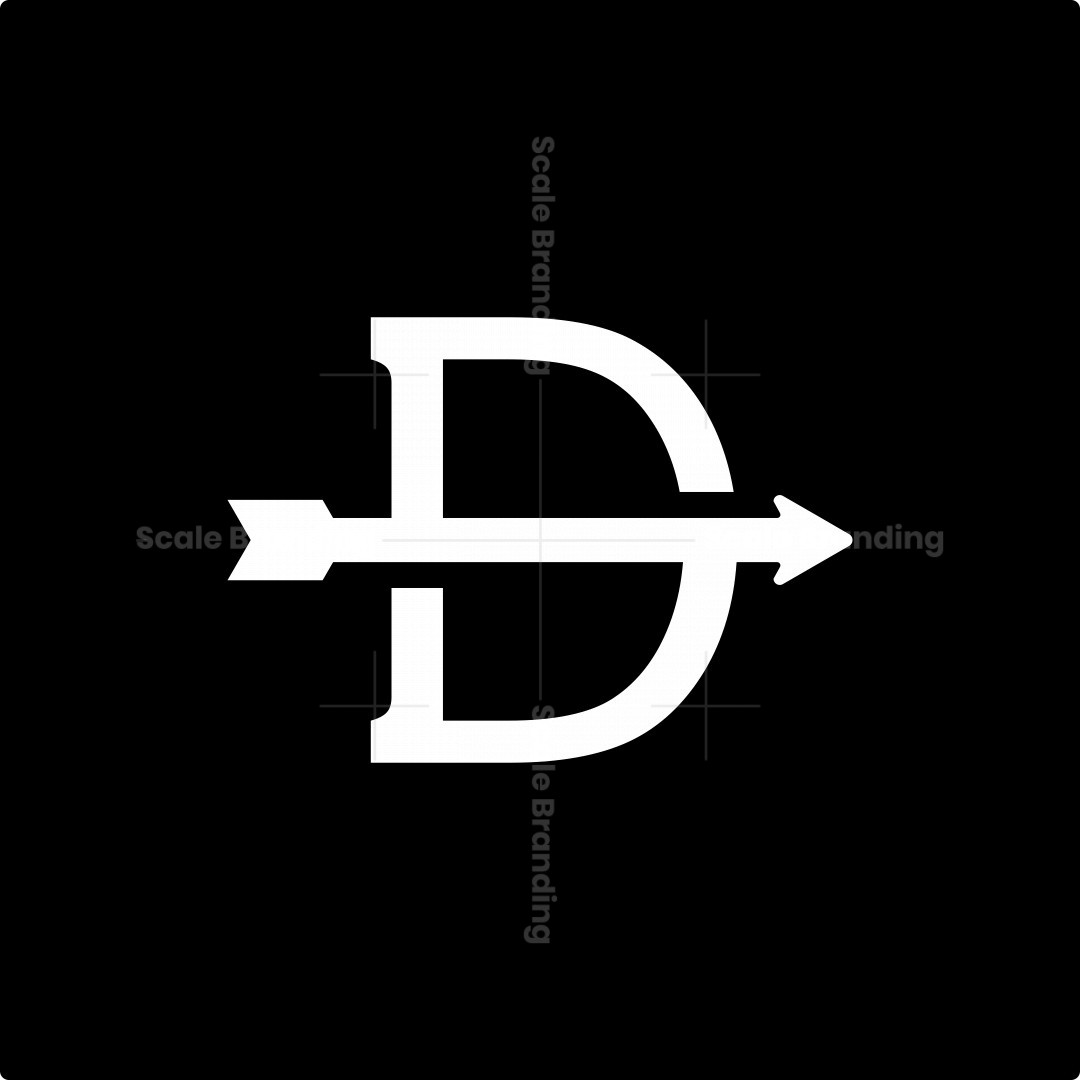 Letter D Arrow Logo | Scalebranding