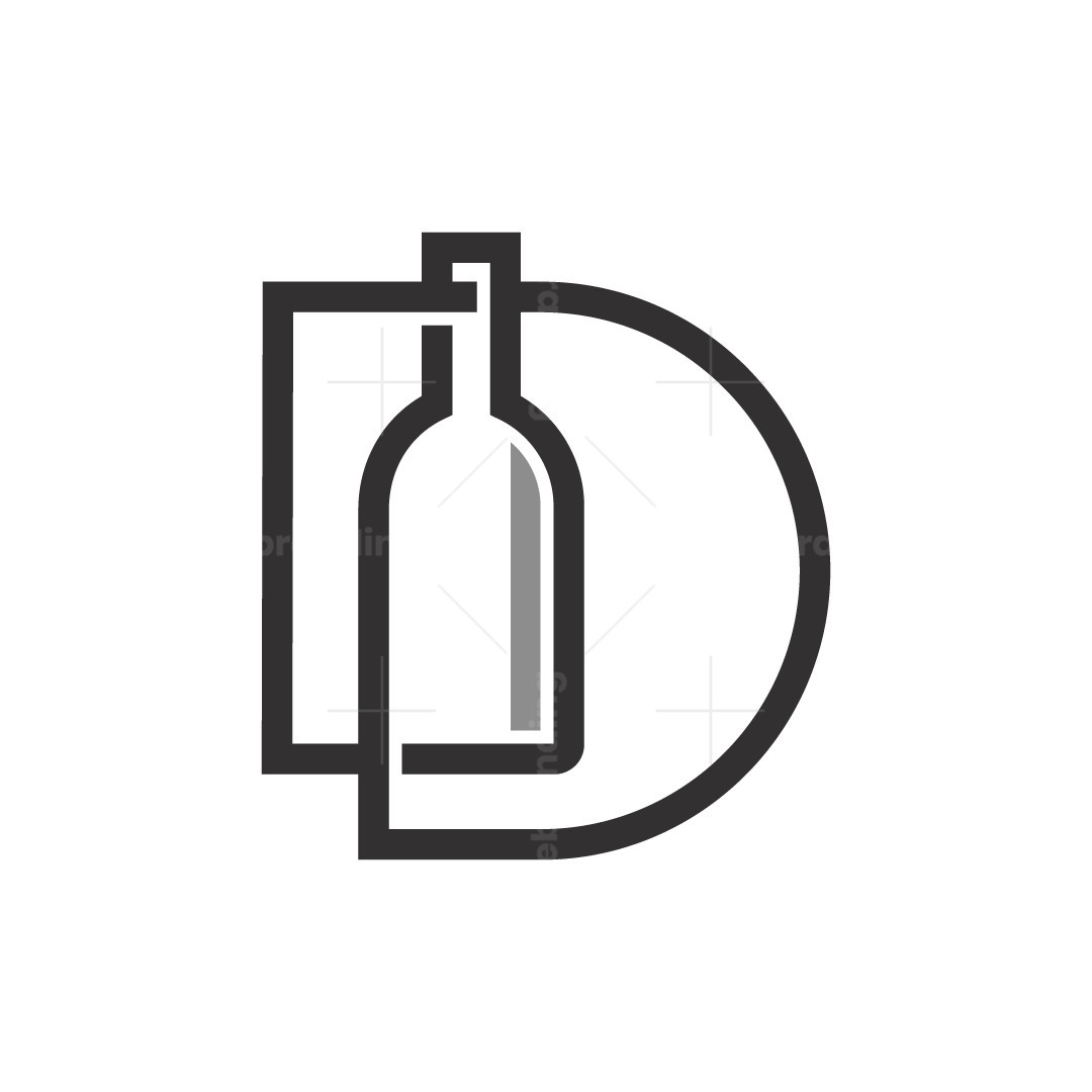 Letter D Bottle Logo | Scalebranding