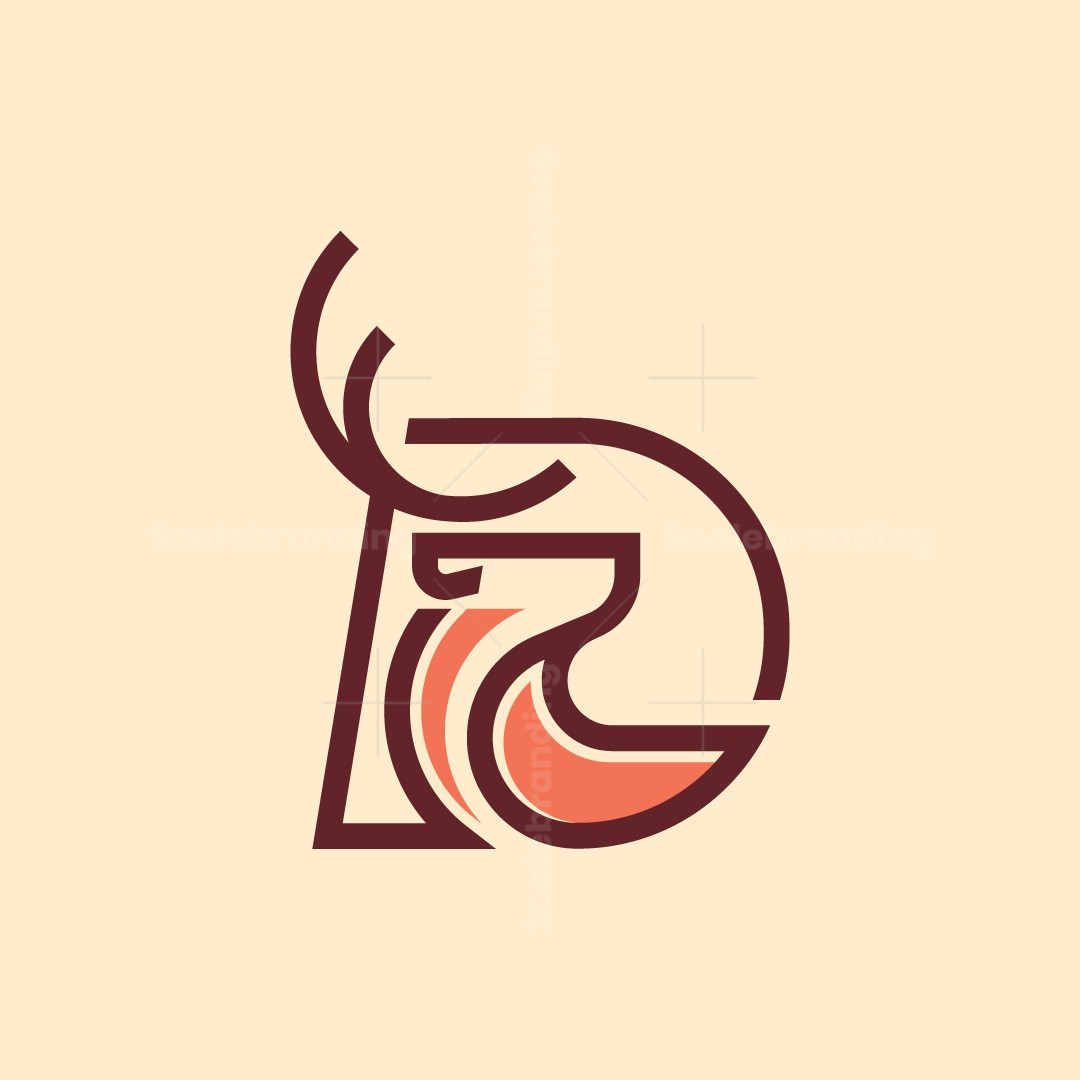 Letter D Deer Logo | Scalebranding